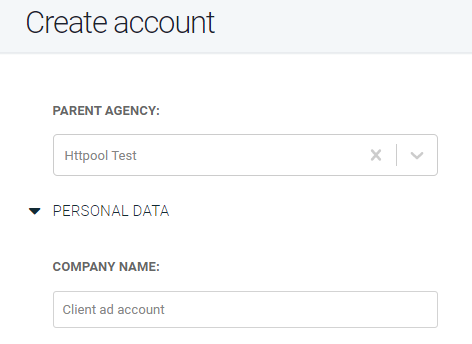 Agency account, new ad account creation & new user creation – Digital ...